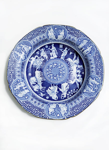 SPODE GREEK ANTIQUE BLUE & WHITE PLATE – Domastoria